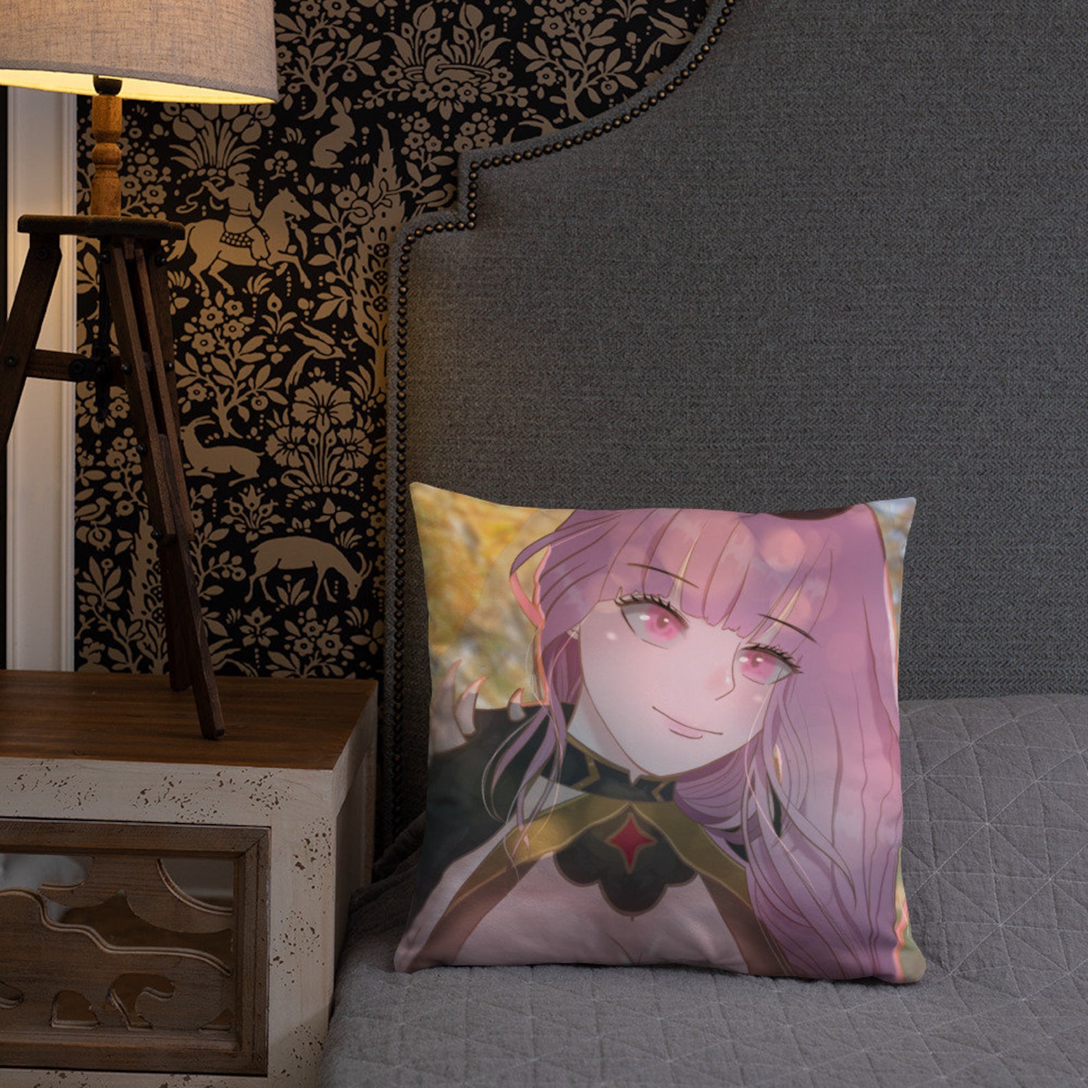 Mori Calliope Merch Hololive Holomyth Fan Made Throw Pillow - Etsy ...