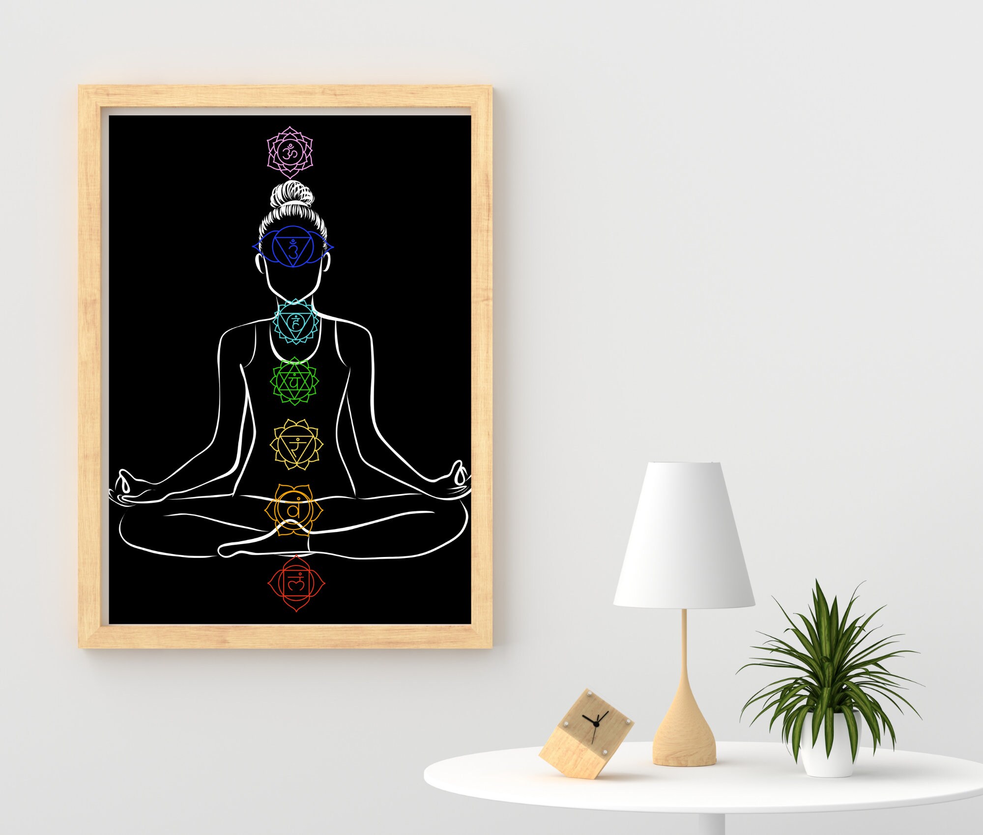 7 Chakras Wall Art, Spiritual Wall Decor, Chakra Printable, 7 Chakras ...