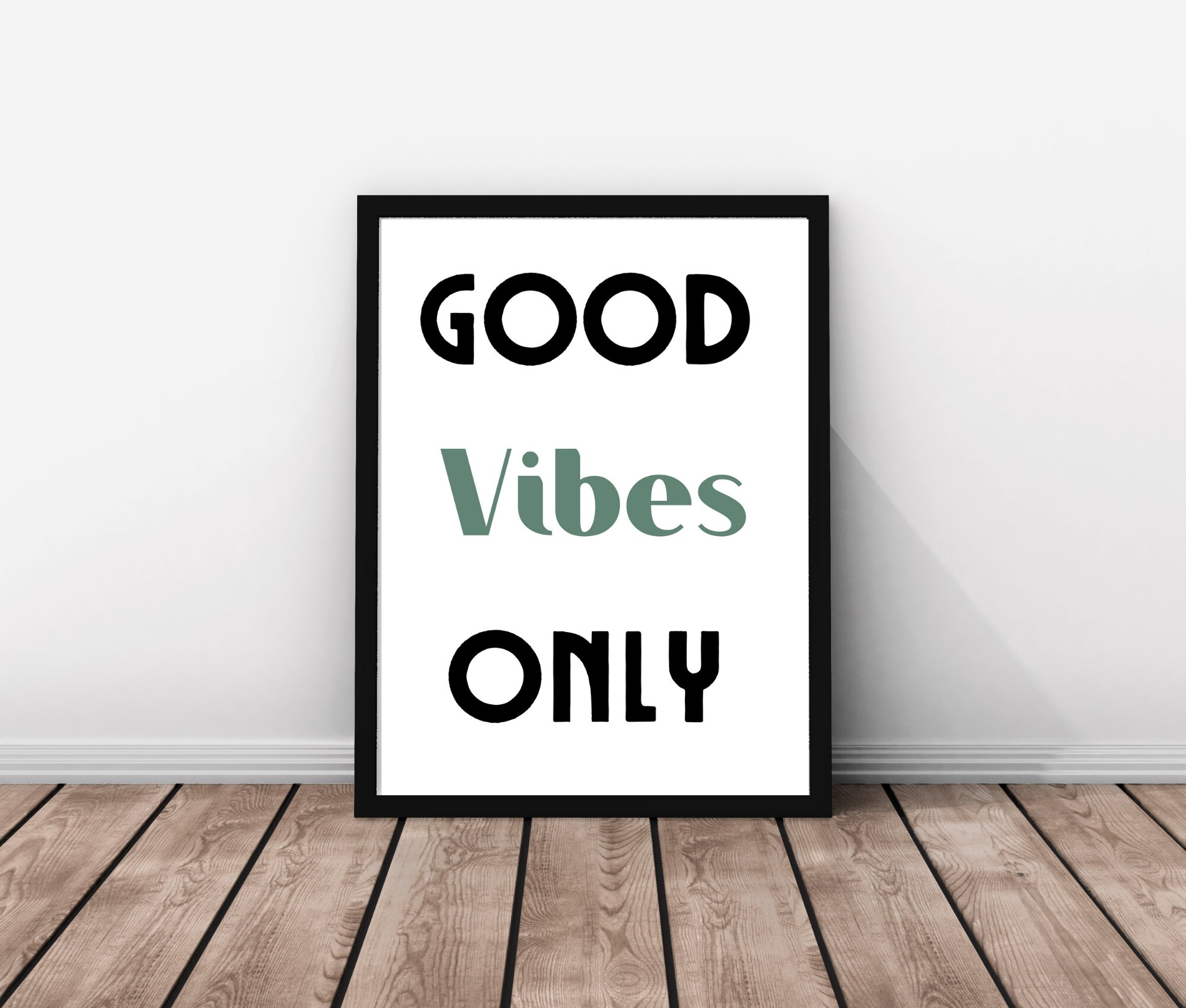 Good Vibes Only Print Arte tipográfico, buenas vibraciones imprimibles ...