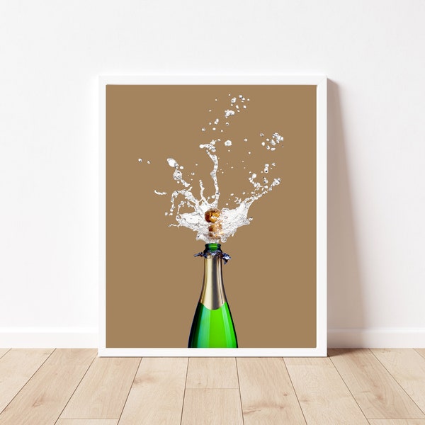 Champagne Poster - Etsy