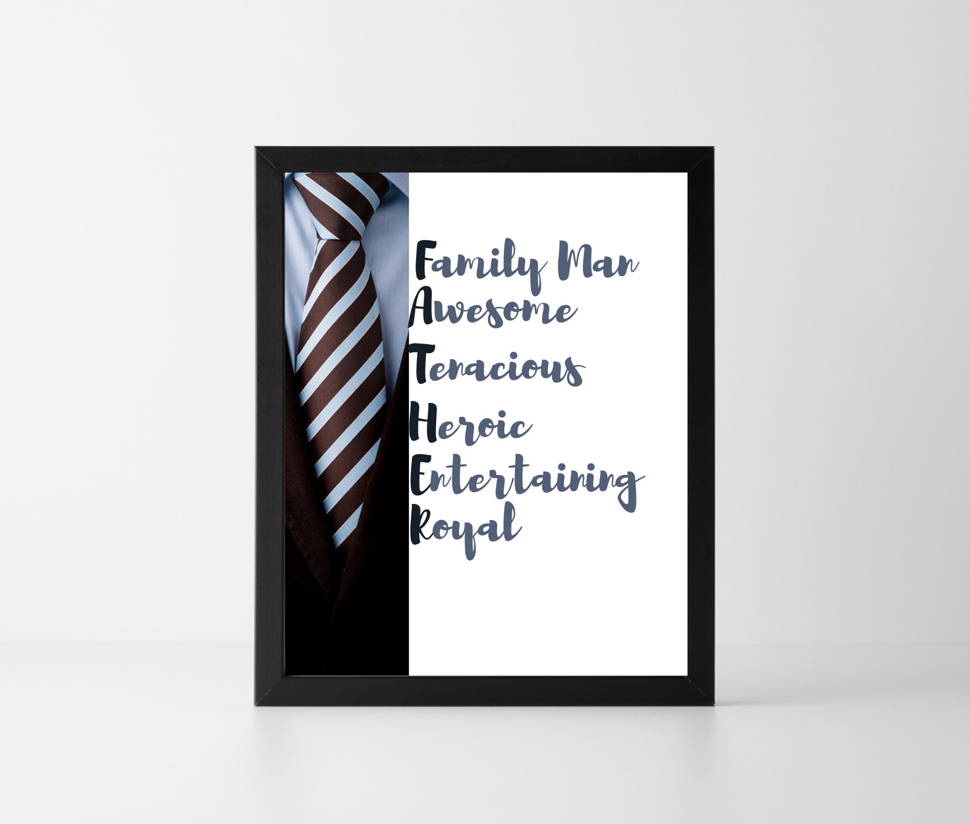 Father Acronym Printable Gift for Father's Day - Etsy
