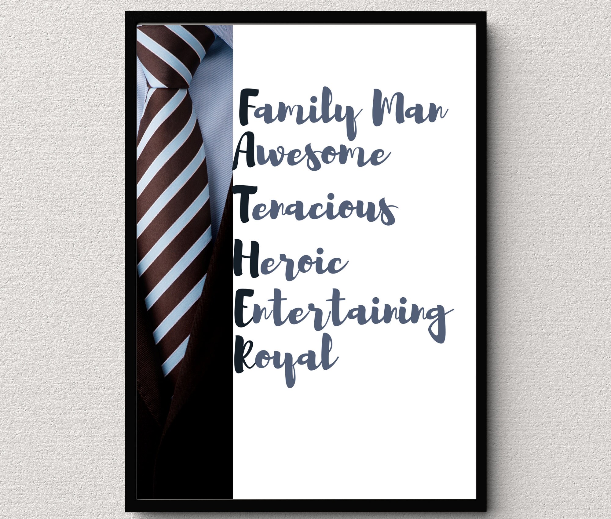 Father Acronym Printable Gift for Father's Day - Etsy