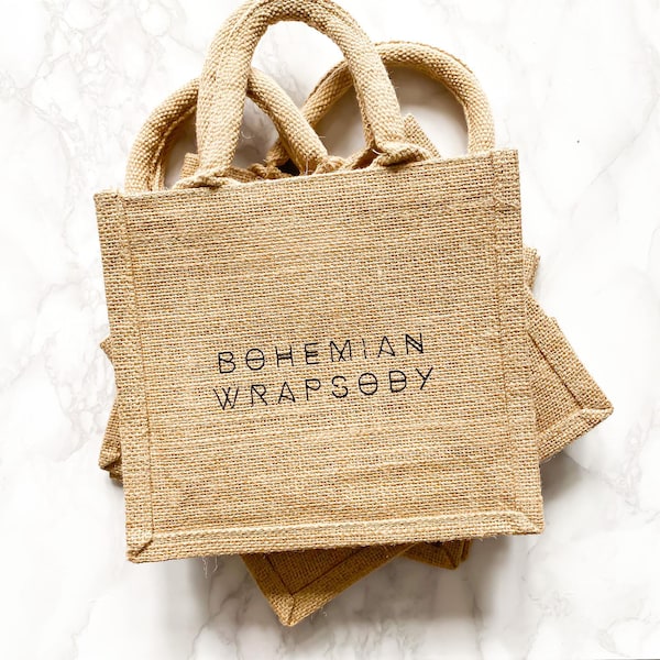 Small Hessian Bag - Etsy UK