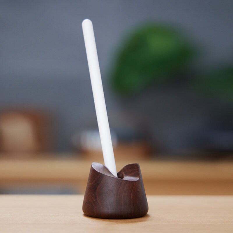 Handmade Single Pen Stand for Desktop,wood Pen Holder Display,vertical ...