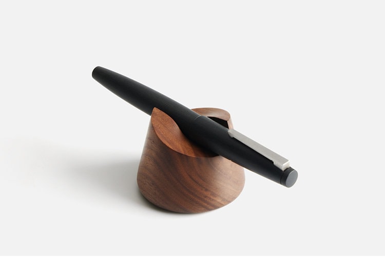 Handmade Single Pen Stand for Desktop,wood Pen Holder Display,vertical ...