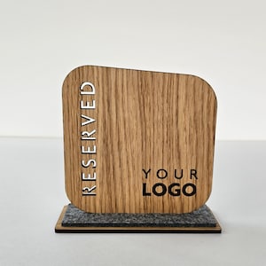 Personalized Reserved Sign for Restaurants and Bars, Custom Wooden ...