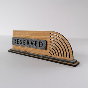Reserved Sign for Horeca, Wooden Table Sign, Restaurant Table Sign ...