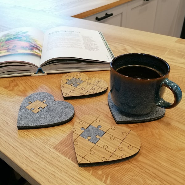 Puzzle Coasters - Etsy