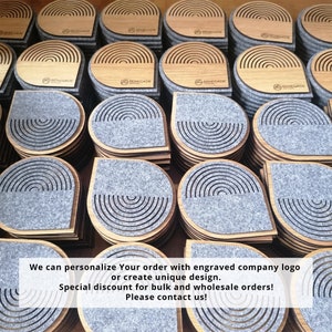 Felt Cutlery Holder With Engraved 'bon Appetit', Tableware Storage ...