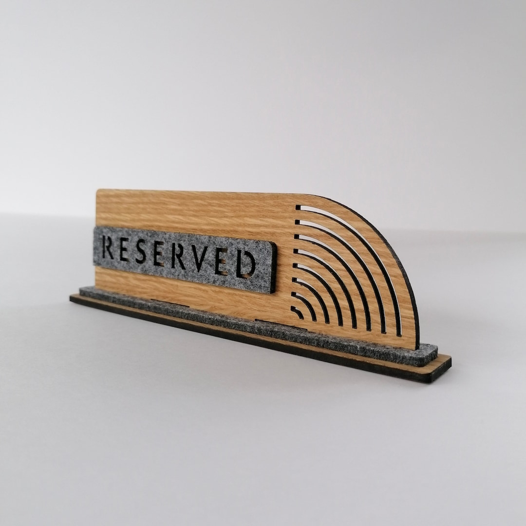 Reserved Sign for Horeca, Wooden Table Sign, Restaurant Table Sign ...
