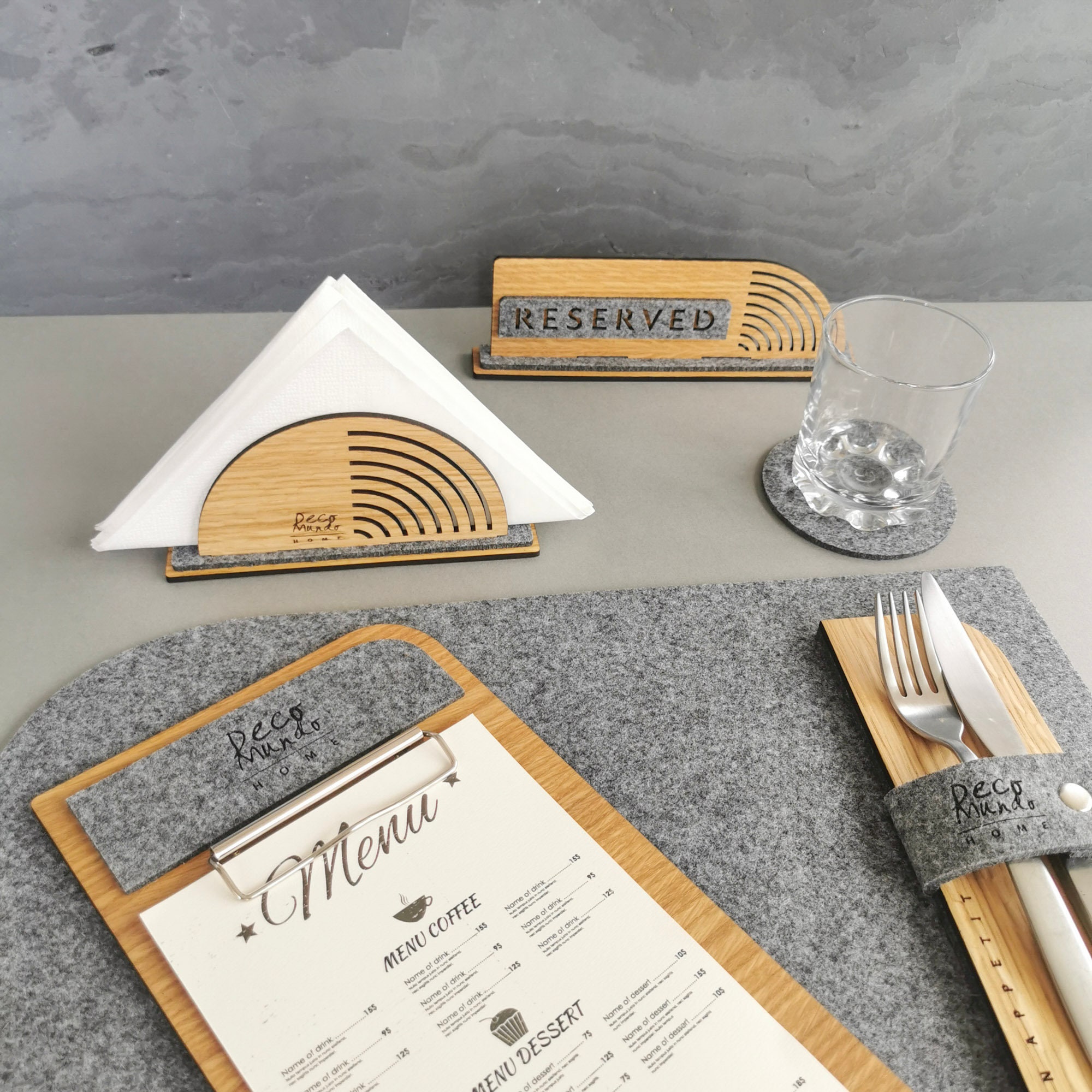 Reserved Sign for Horeca, Wooden Table Sign, Restaurant Table Sign ...