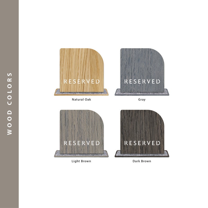 Personalized Reserved Sign for Restaurants and Bars, Custom Wooden ...