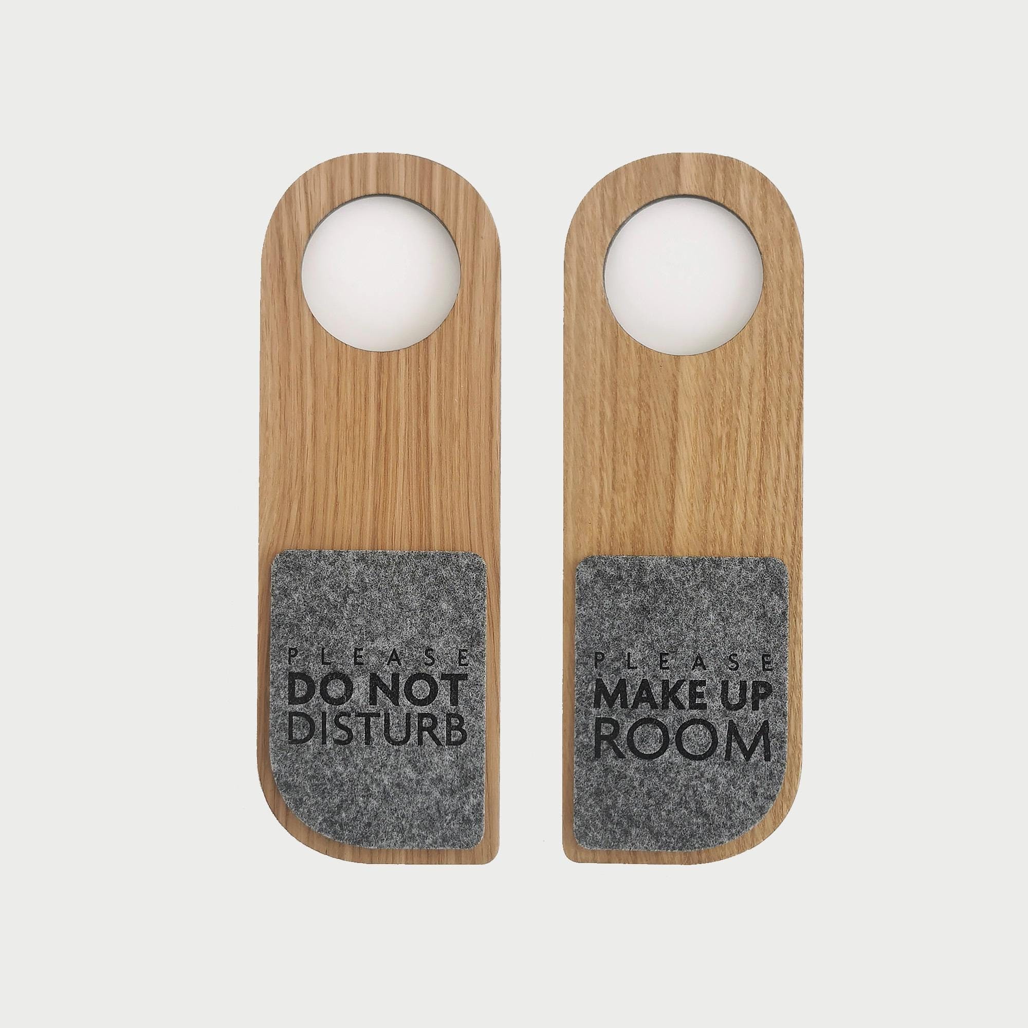 Hotel Signage - Wood and Felt Door Sign, Dual-sided 'please Make up the ...
