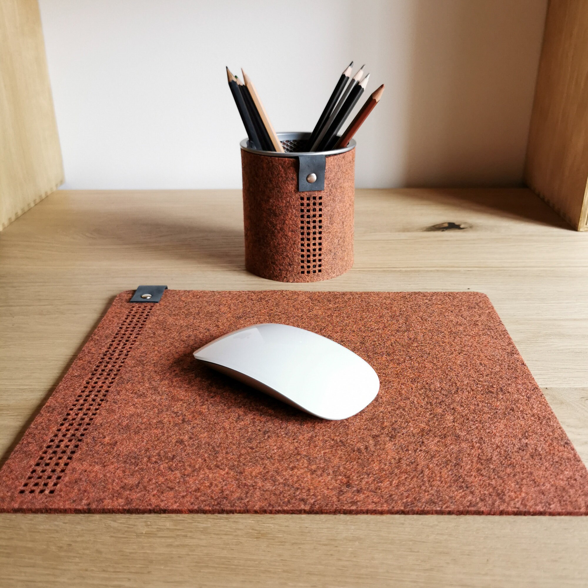 Impregnated Felt Mouse Pad With Laser-cut Squares Stylish - Etsy