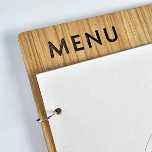 A4/A5 Size Wooden Menu Holder for Horeca (hotels, Restaurants, Cafe ...