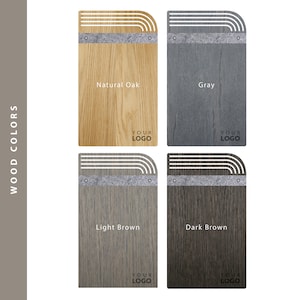 Custom Wooden Menu Holder for Restaurants, Table Menu With Engraved ...