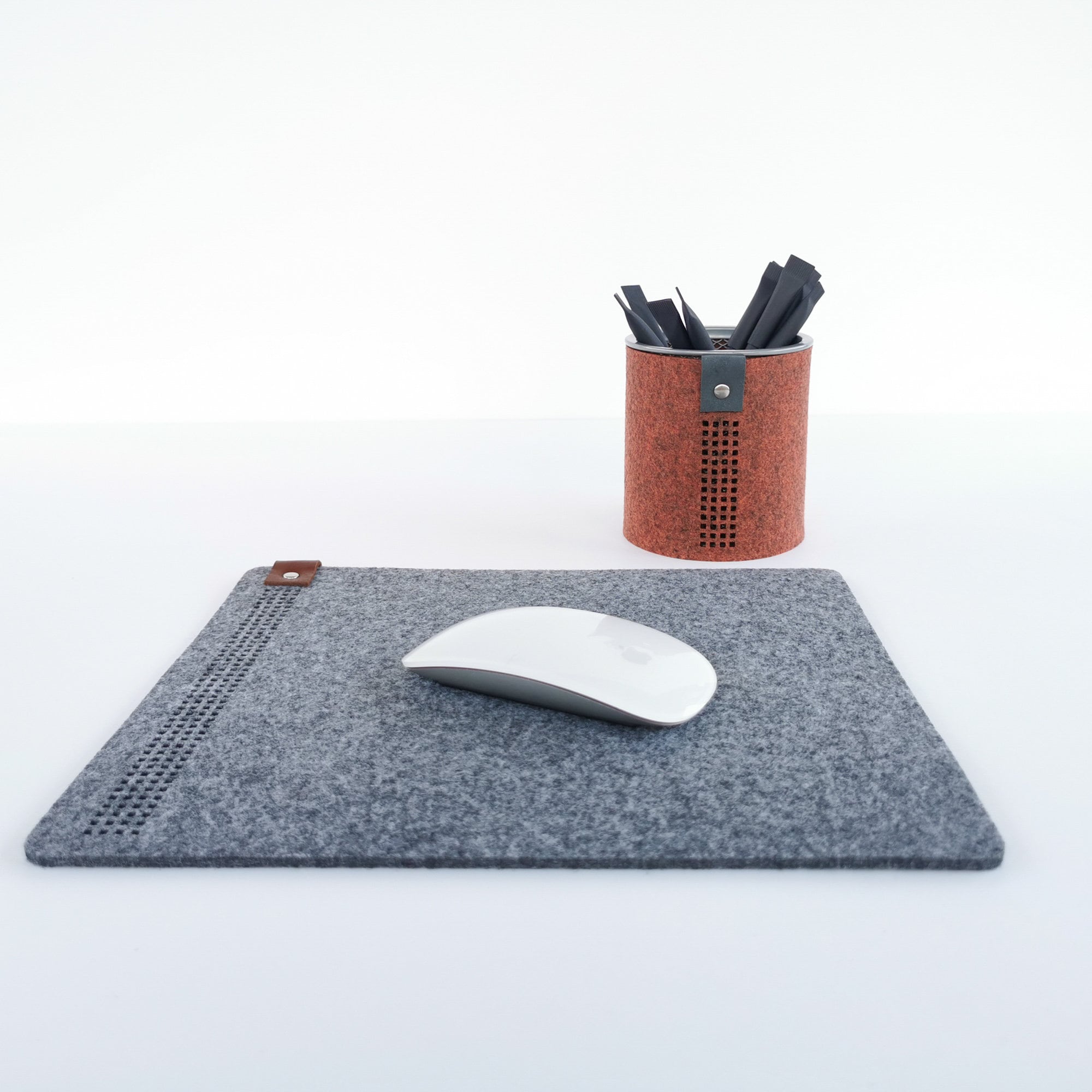 Impregnated Felt Mouse Pad With Laser-cut Squares Stylish - Etsy