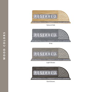 Reserved Sign for Horeca, Wooden Table Sign, Restaurant Table Sign ...