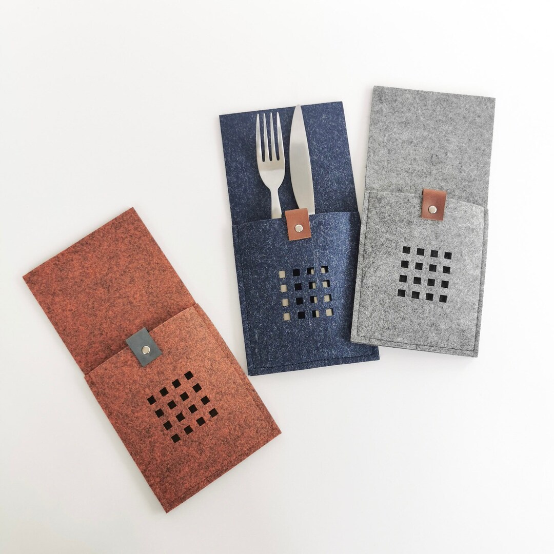 Felt Flatware Organizer, Horeca Cutlery Case, Cutlery Holder With ...