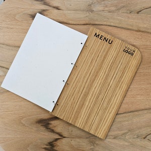 A4/A5 Size Wooden Menu Holder for Horeca (hotels, Restaurants, Cafe ...