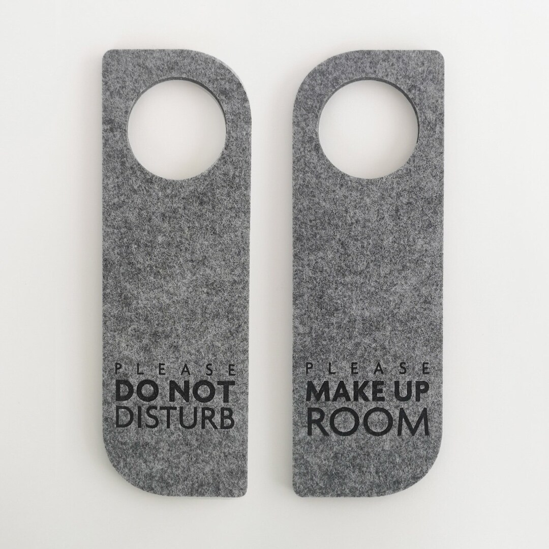 Personalized Thick Felt Door Sign 'please Do Not Disturb' and 'please ...