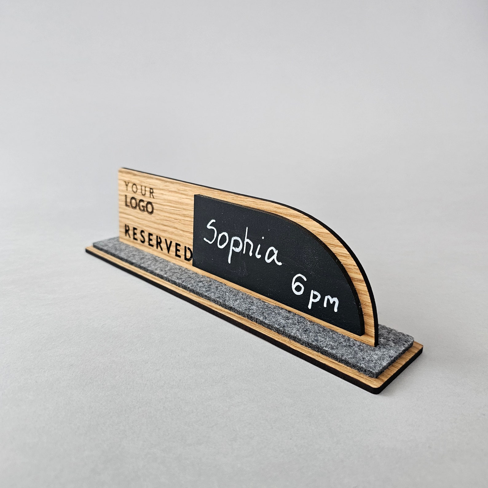 Personalized Wooden Table Reserved Chalkboard Sign for Restaurants ...