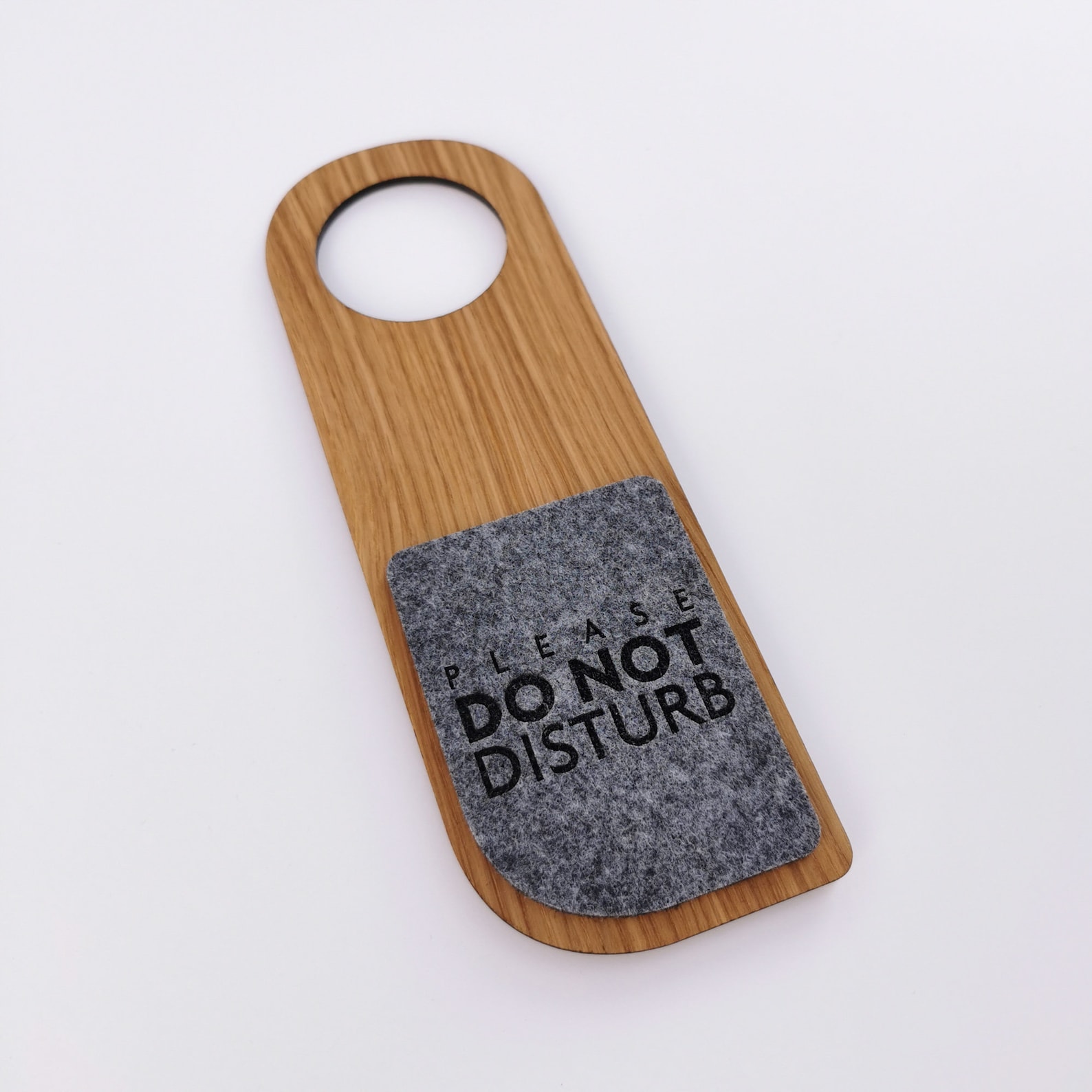 Hotel Signage - Wood and Felt Door Hanger, Dual-sided 'please Make up ...
