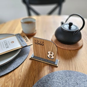 Custom Engraved Wooden Table Number Sign: Restaurant, Wedding, Cafe - Etsy