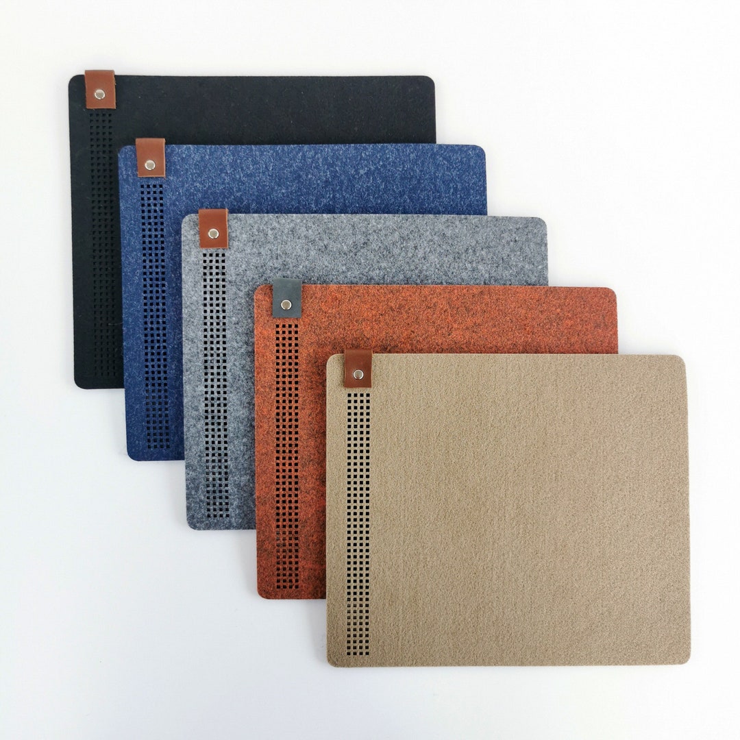 Impregnated Felt Mouse Pad With Laser-cut Squares, Stylish Desk Decor ...