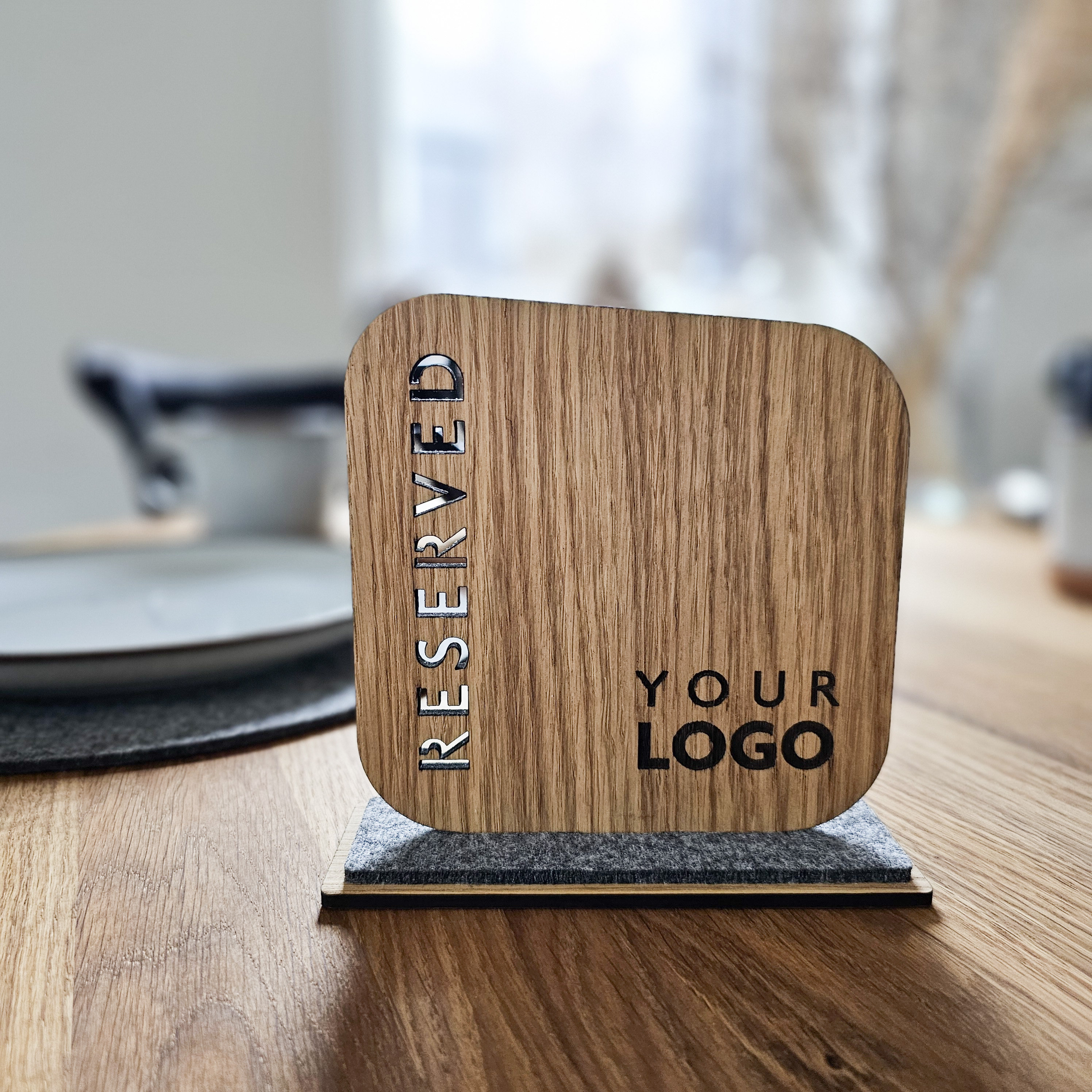 Personalized Reserved Sign for Restaurants and Bars, Custom Wooden ...