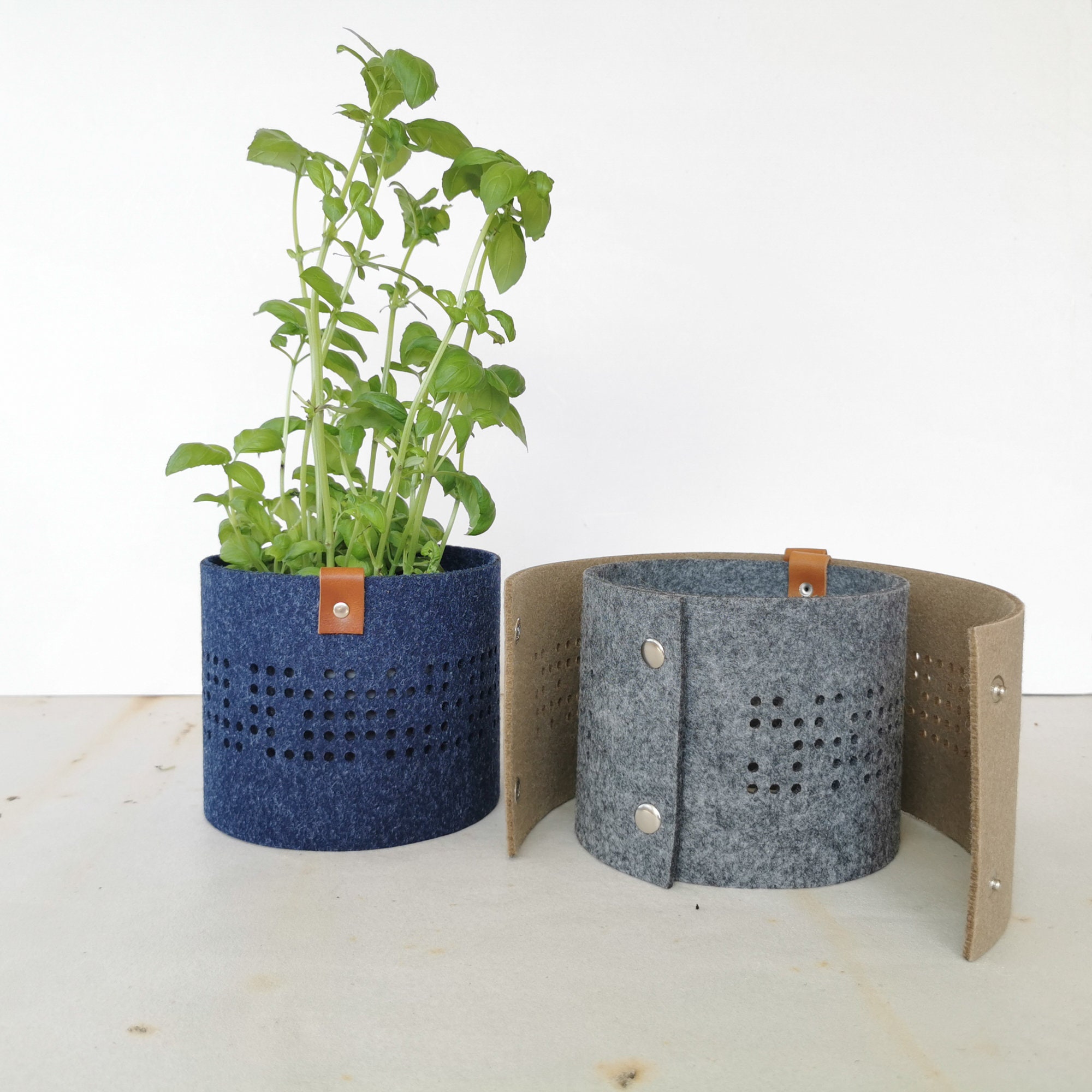 Felt Plants Pot Cover for Modern Home, Flower Pot, Pot Covers for ...