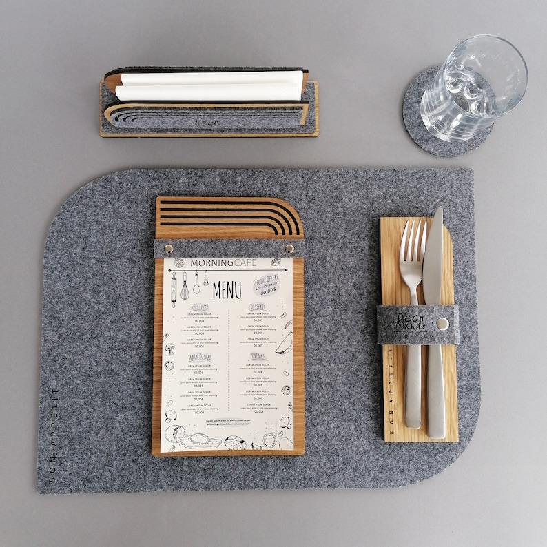 Custom Wooden Menu Holder for Restaurants / Engraved Table - Etsy