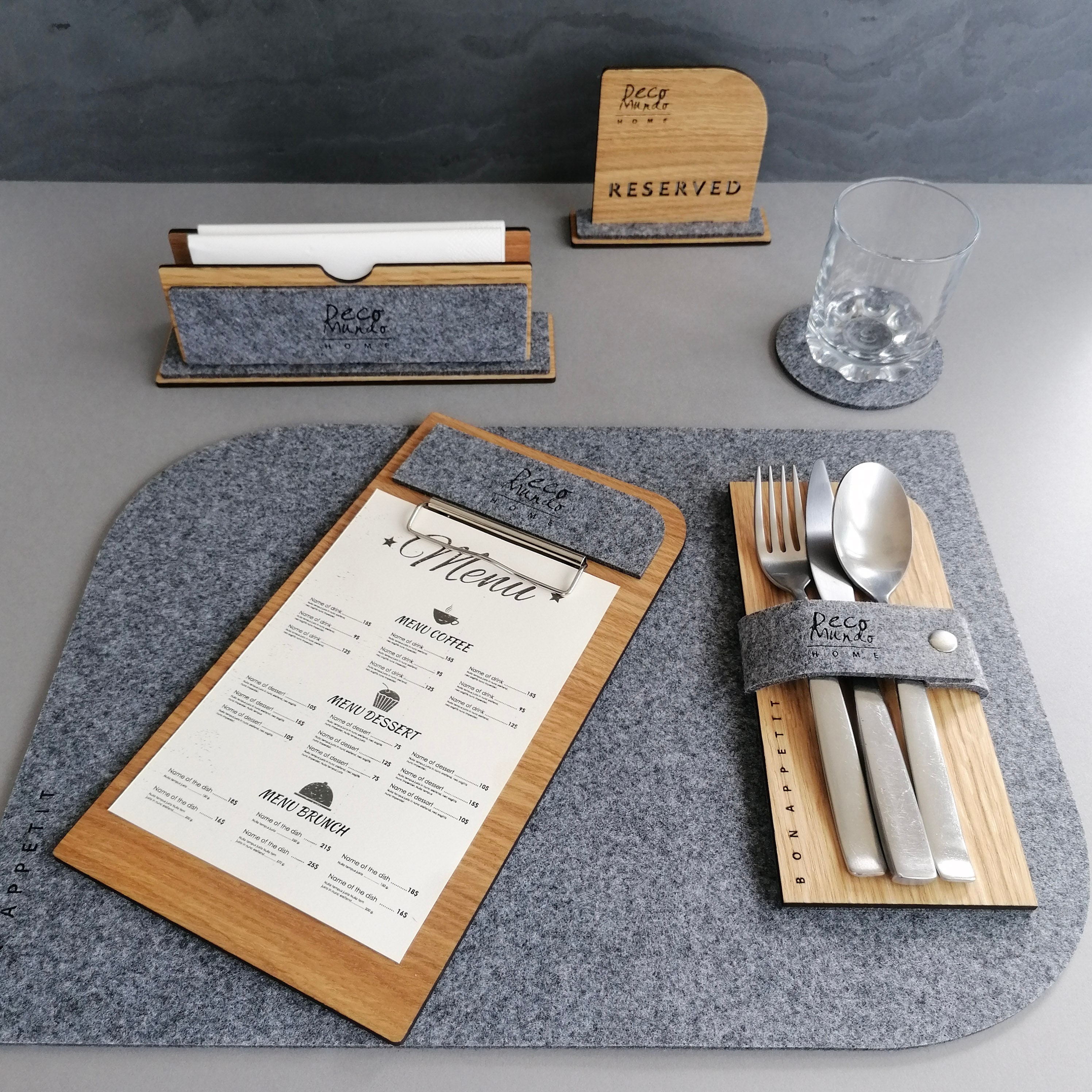 Personalized Reserved Sign for Restaurants and Bars, Custom Wooden ...