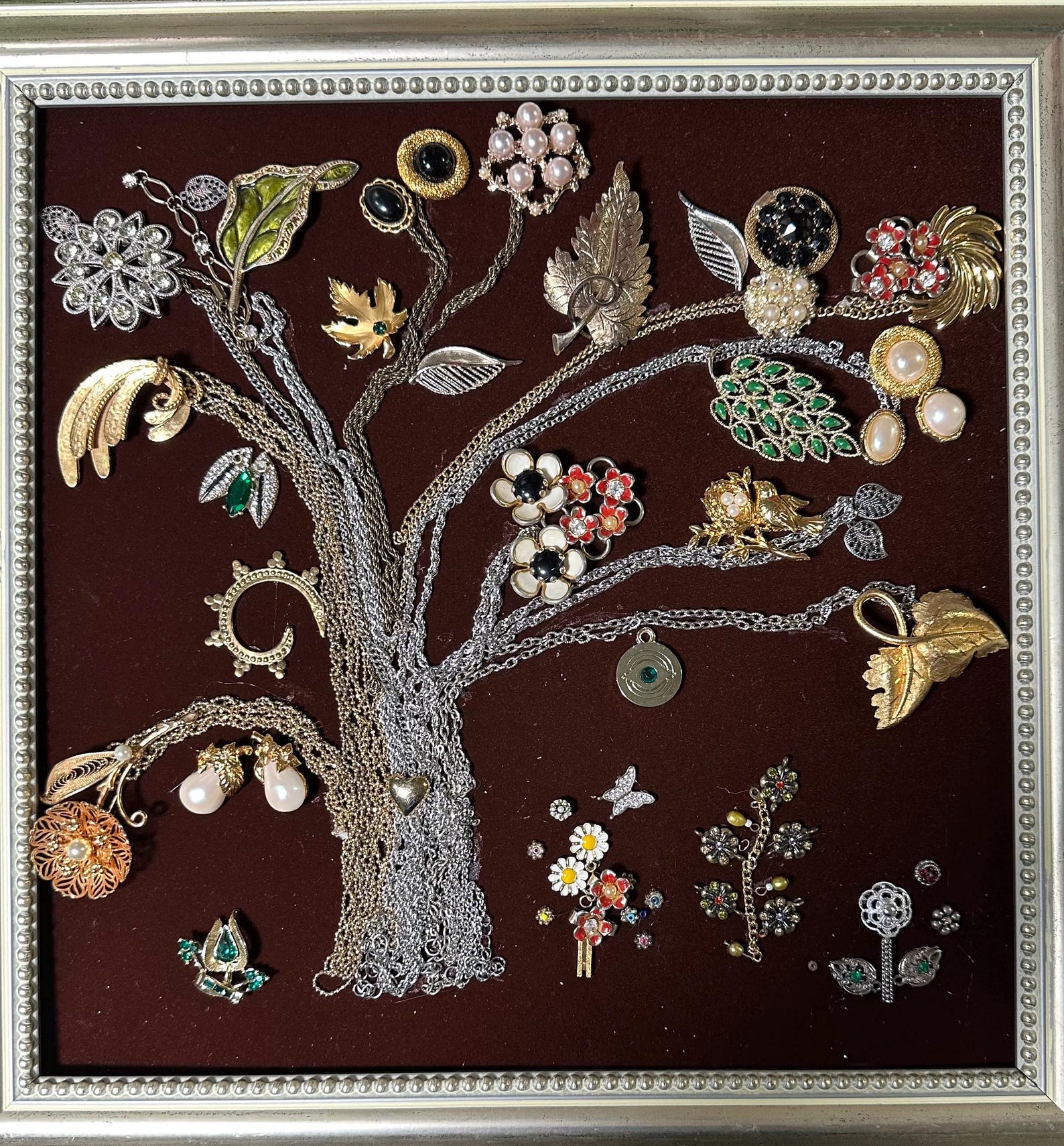 CUSTOM Tree of Life Vintage Jewelry Assemblage Art Made From Your ...