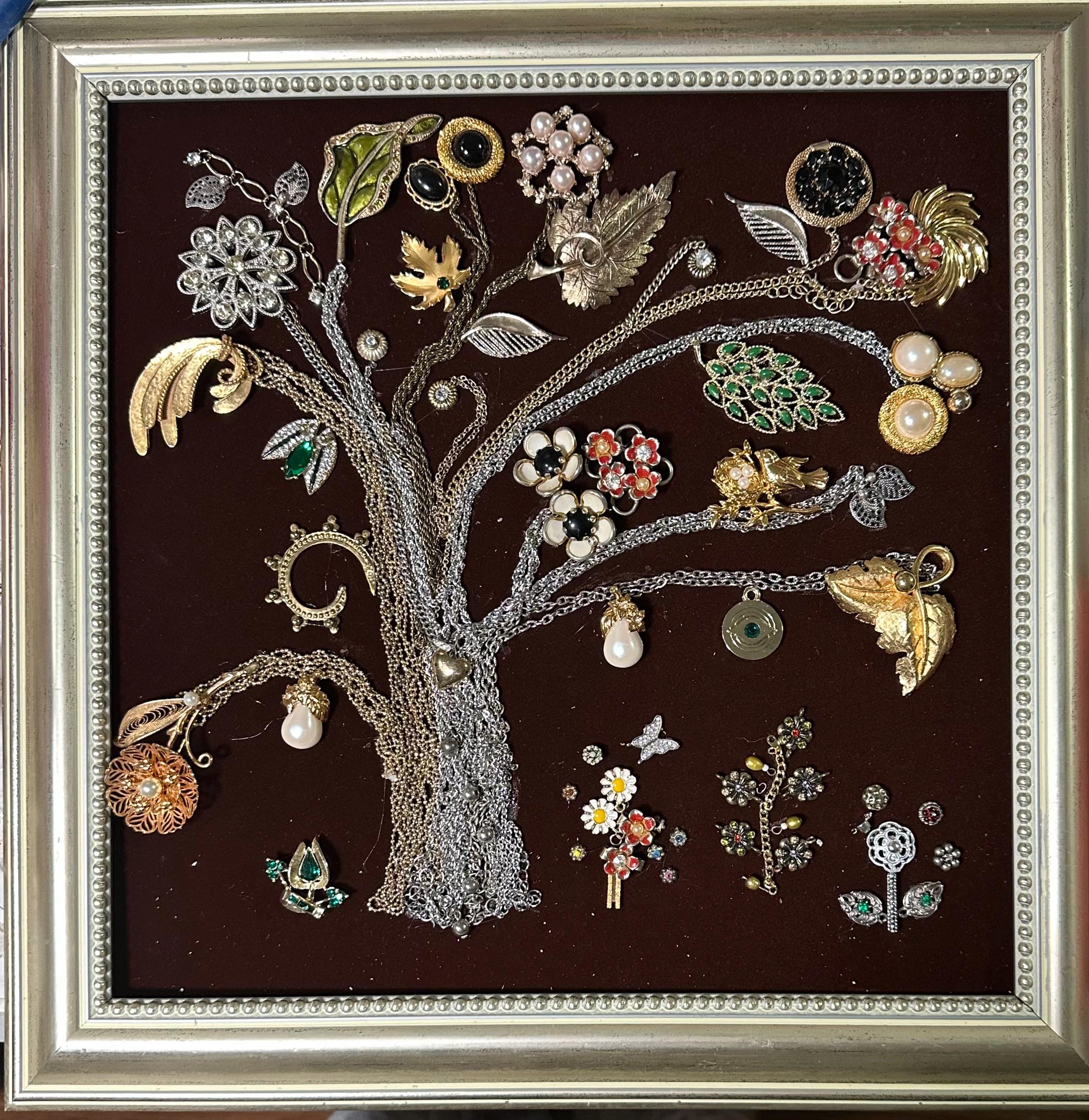CUSTOM Tree of Life Vintage Jewelry Assemblage Art Made From Your ...