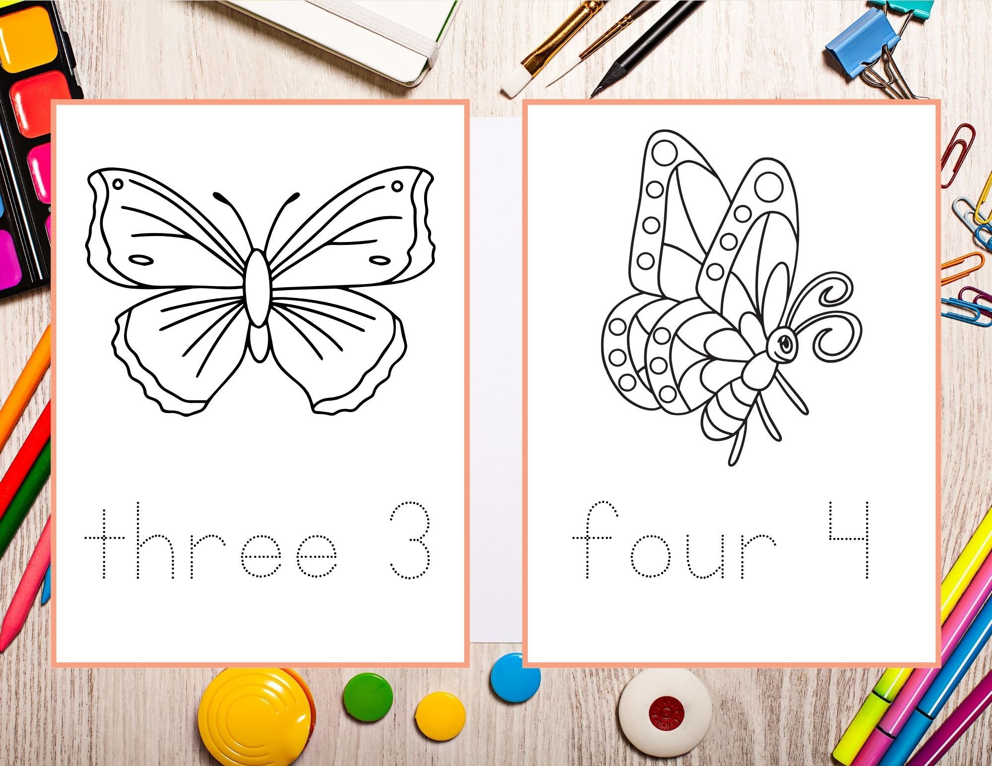 Butterfly Bliss: Printable Coloring Book for Kids - Transforming Little ...