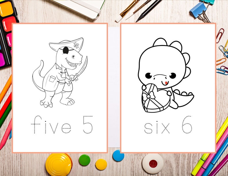 Dino Delight: Digital Dinosaur Coloring Pages for Kids Roar Into ...