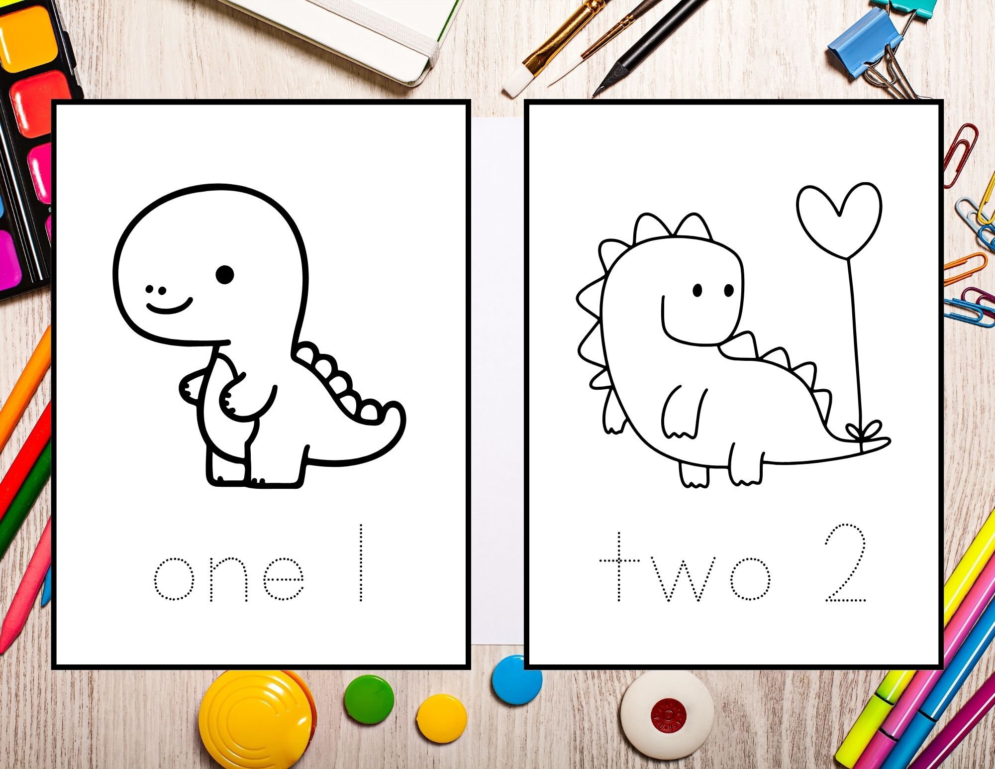 Dino Delight: Digital Dinosaur Coloring Pages for Kids Roar Into ...