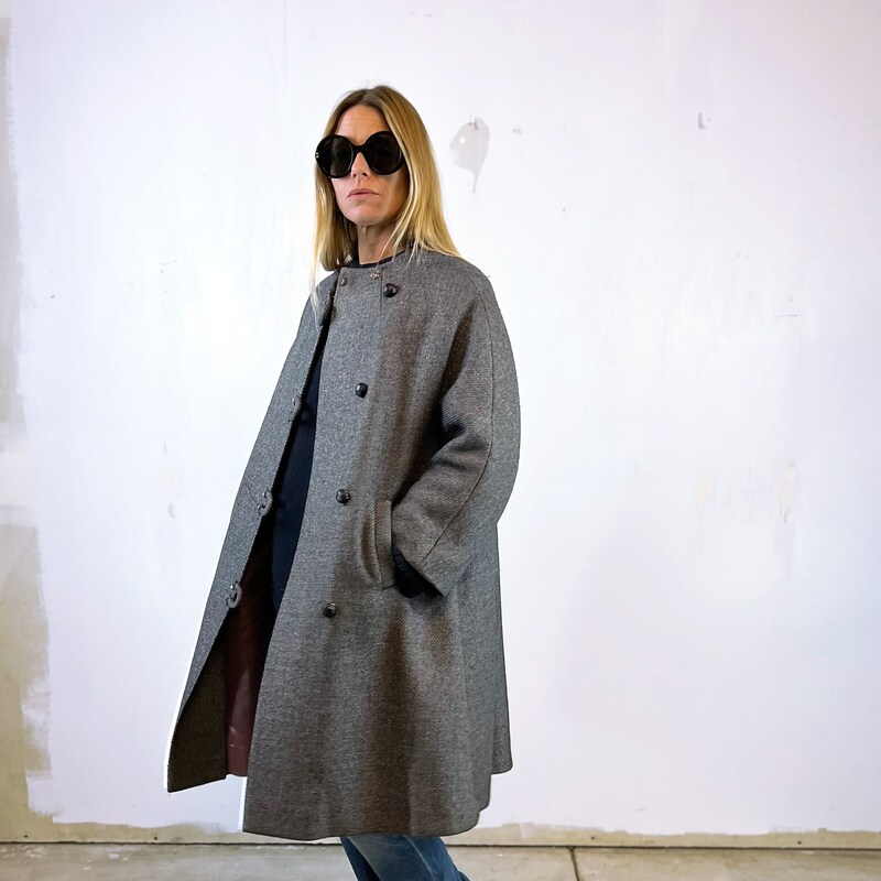 Grey Wool Coat - Etsy
