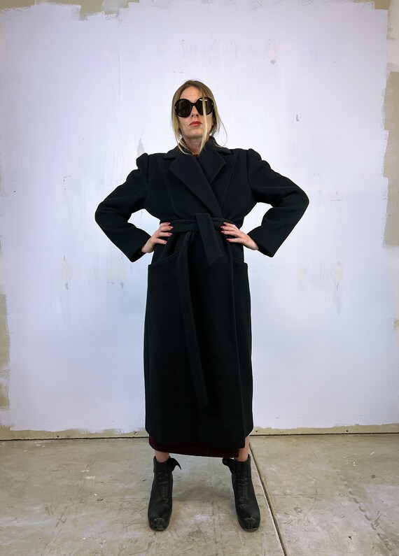 1960'S Black Lambswool Coat - Gem