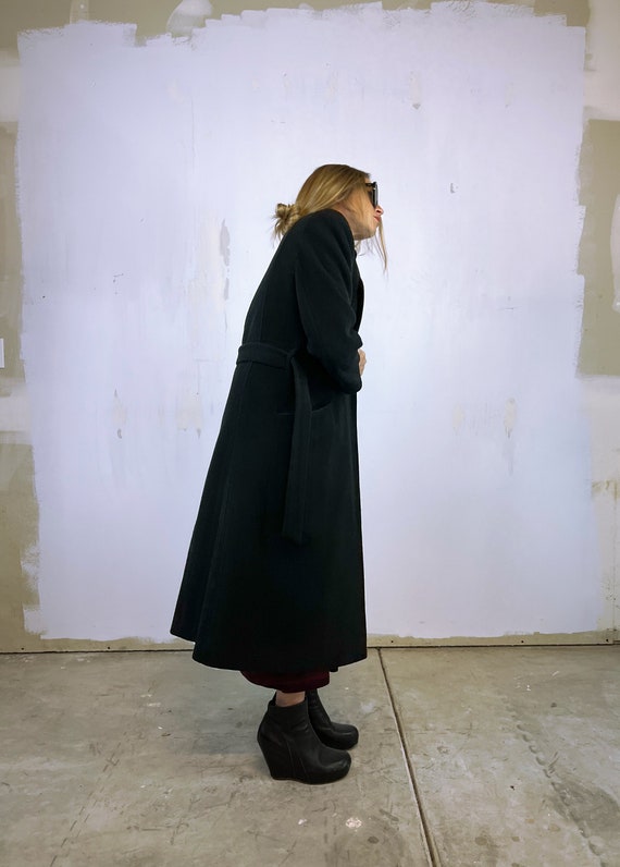 1960'S Black Lambswool Coat - Gem