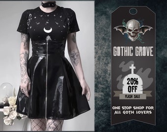 Gothic Zipper Dress - Etsy