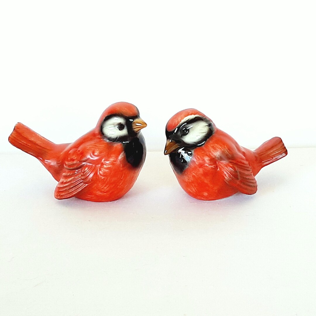 Goebel Red Birds Porcelain Figurines Set of 2 Vintage Made in West ...