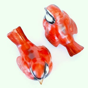 Goebel Red Birds Porcelain Figurines Set of 2 Vintage Made in West ...