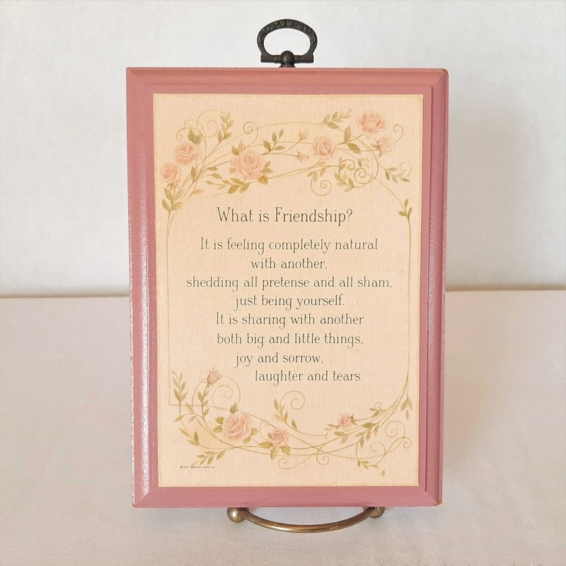 Friendship Plaque - Etsy