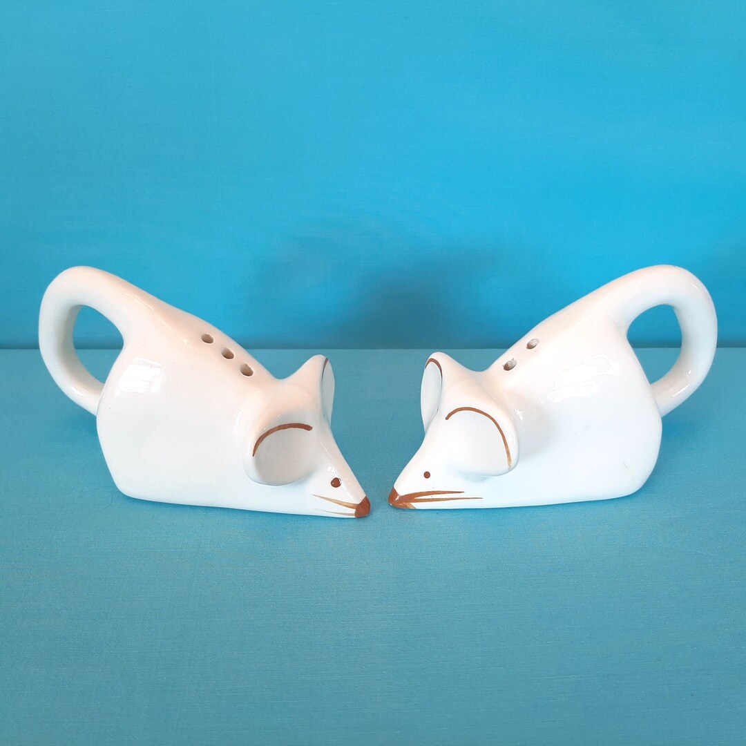 Stylized Mouse Mice Salt and Pepper Shakers Doranne of California/mccoy ...