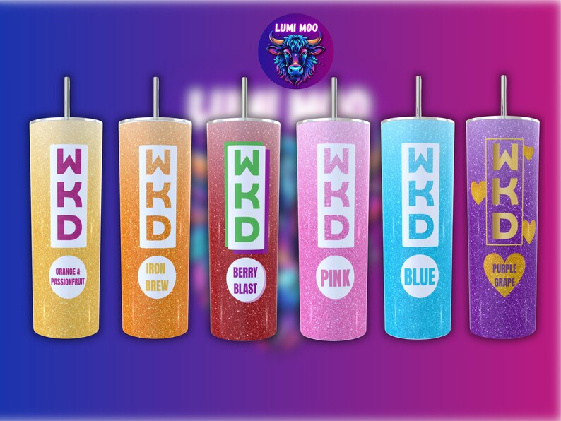 WKD Vodka MEGA BUNDLE | Digital Download | 20oz Tumbler Wrap | Glitter ...