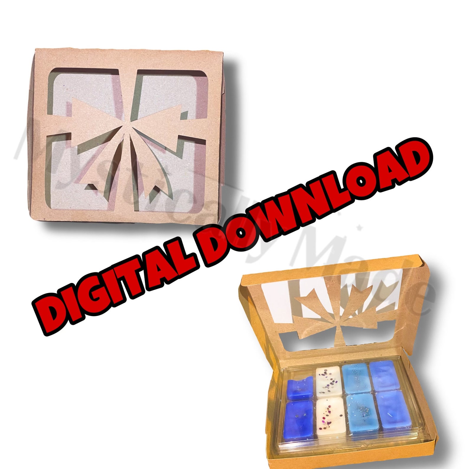 SVG Clasp Box for Stansfield 8-cell Clamshell - Wax Melt Packaging ...