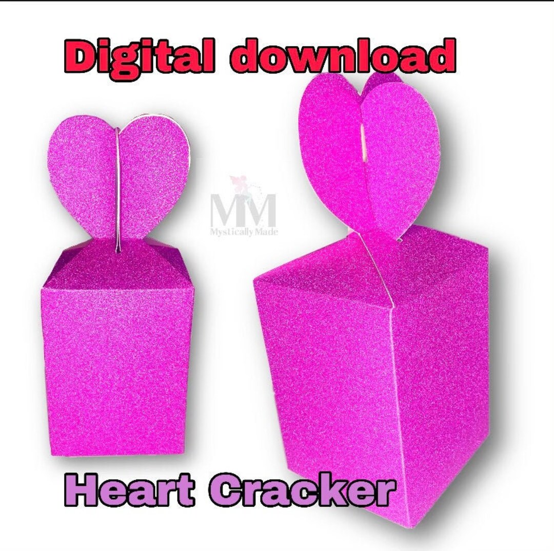 Heart Cracker SVG | Cracker SVG | Love SVG | Christmas Svg | Cracker ...