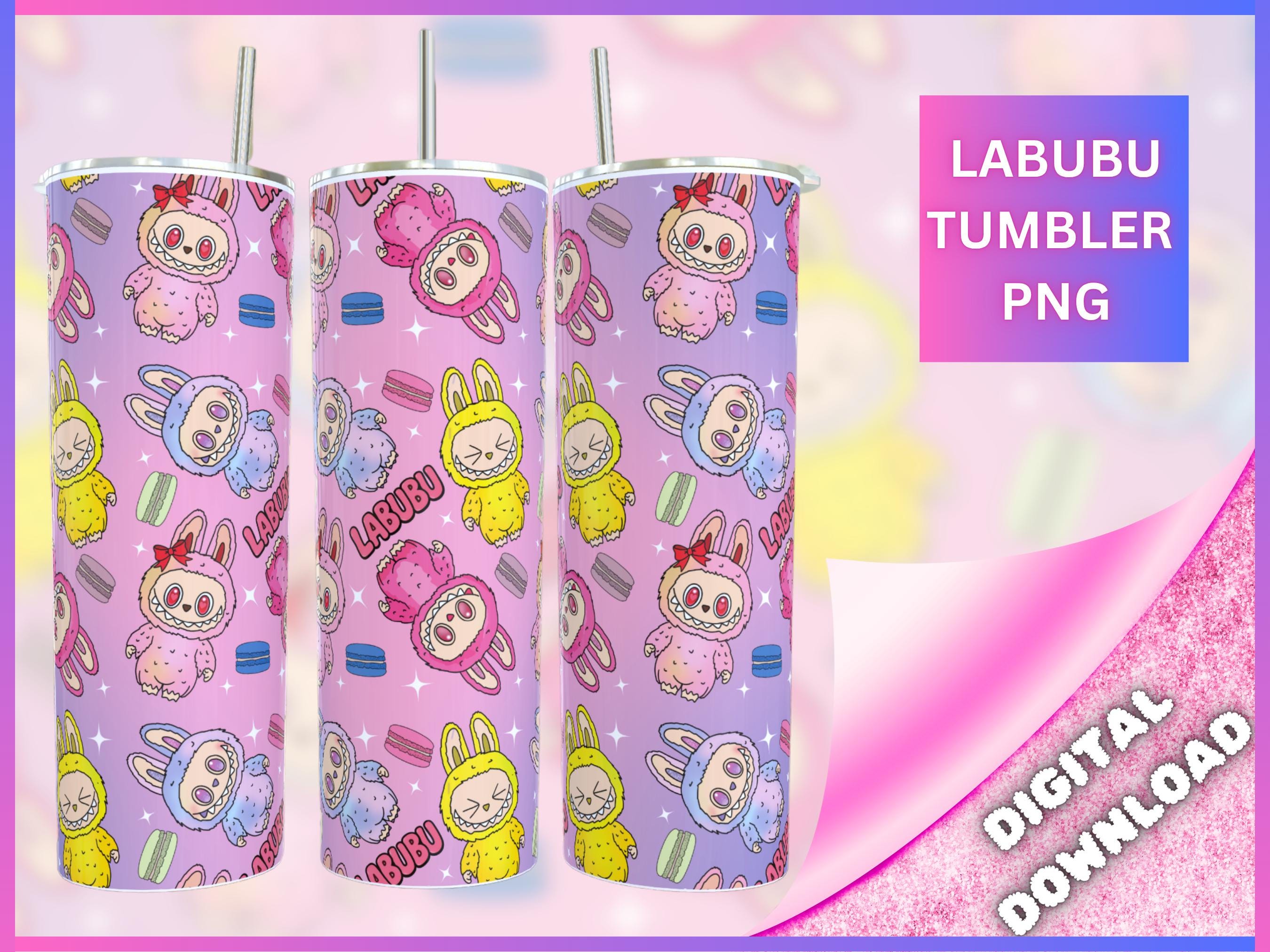 Labubu Patterns, Labubu Seamless Pattern Labubu, Cute Monster Tumbler ...